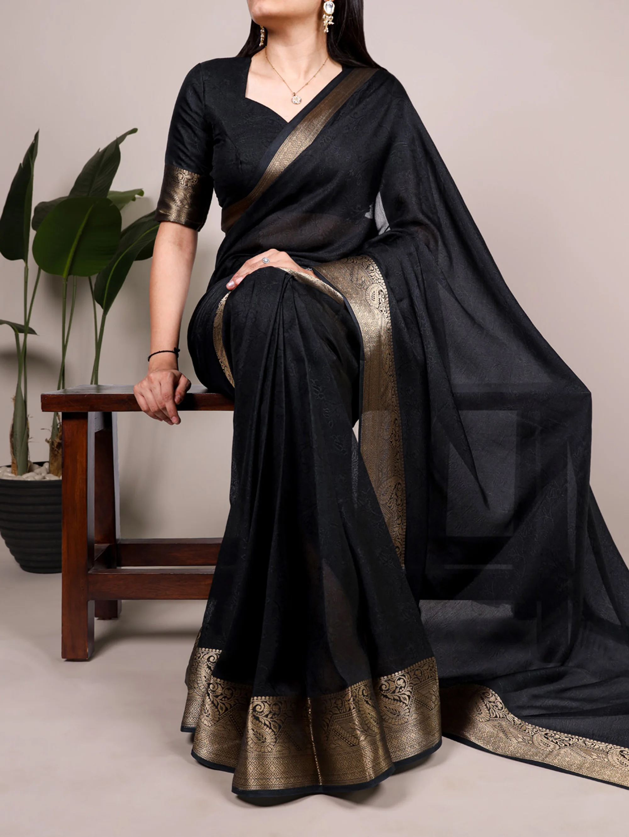 YANA FAB - Classic Mass Mello Saree Featuring Rich Zari Weave | Lotus iMall