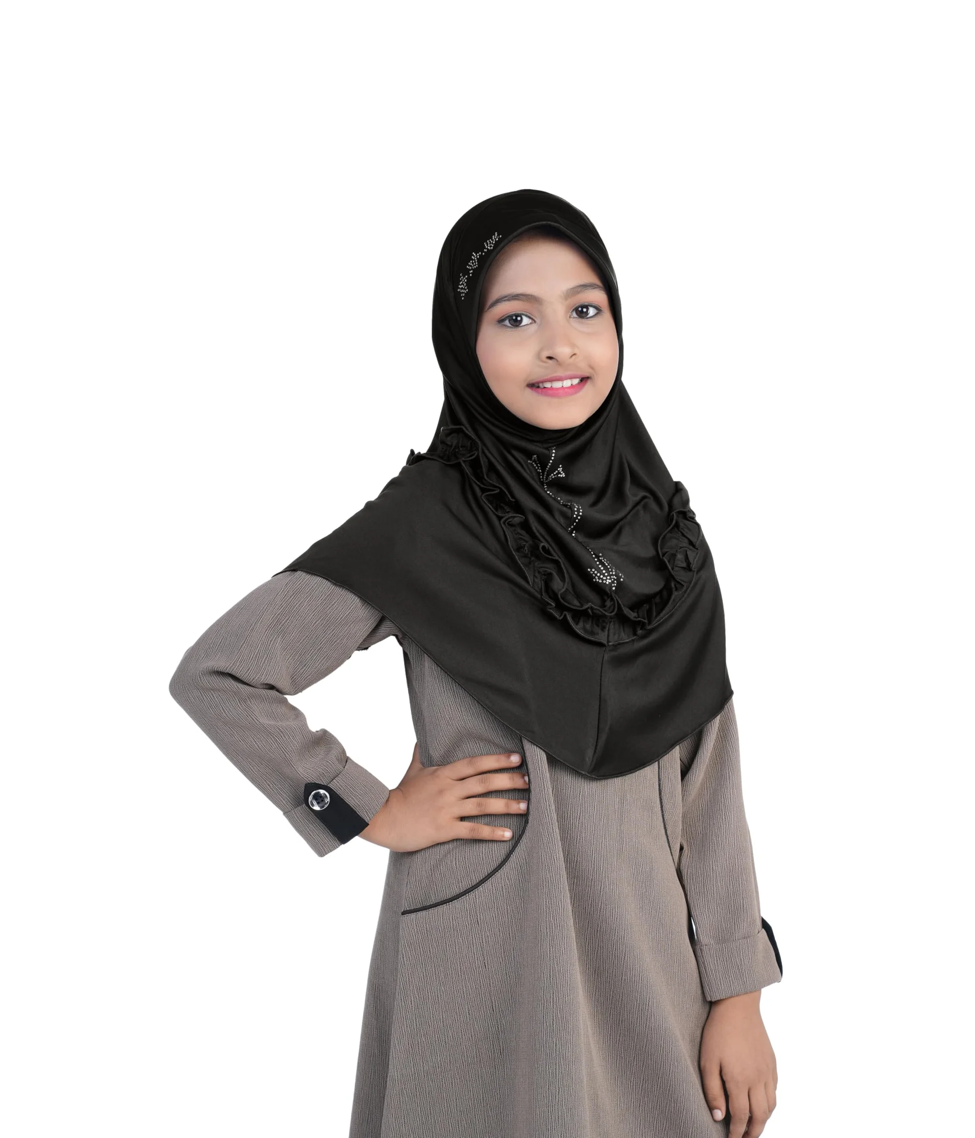 MEHAR HIJAB - Mehar Little Nidha Hijab for Girls – Embellished with ...